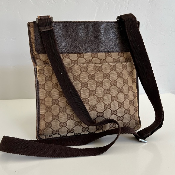 Gucci | Bags | Auth Vtg Gucci Monogram Canvas Bag | Poshmark